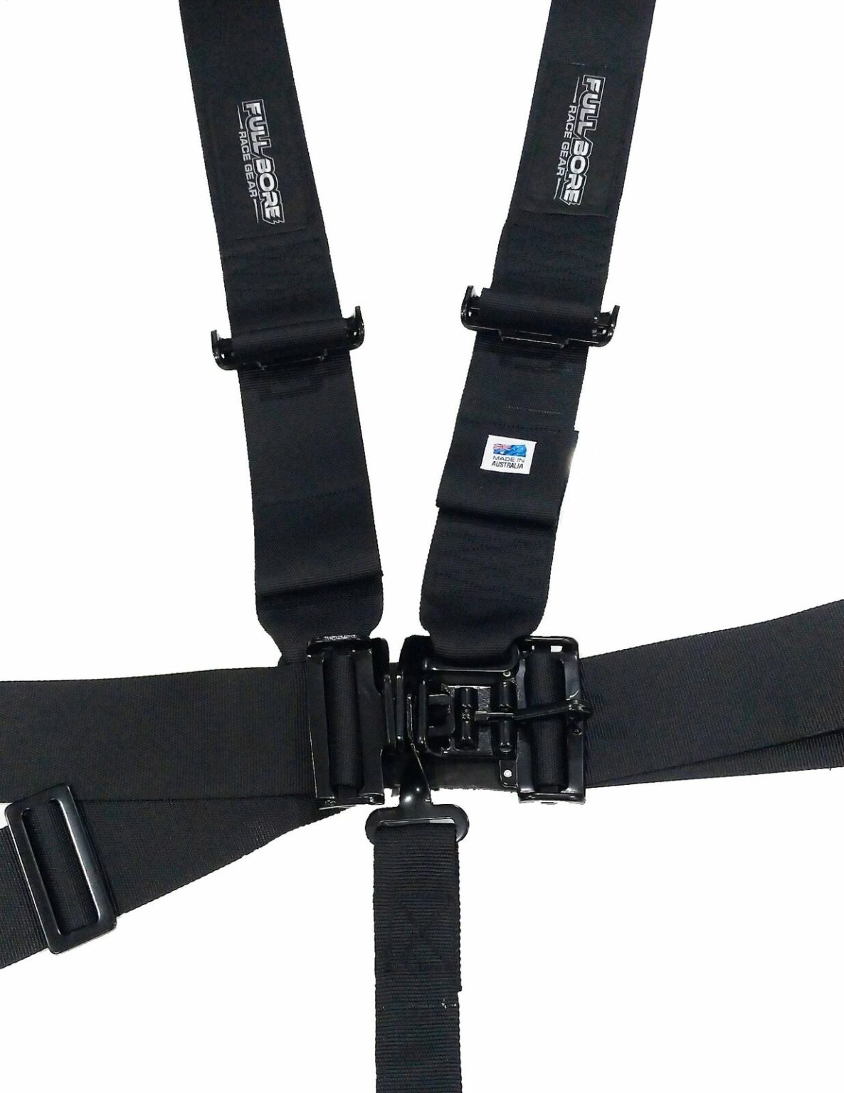FULL BORE BLACK 5PT L&L HARNESS | Parr Motorsports
