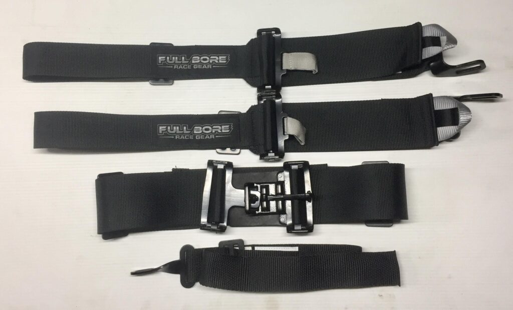 FULL BORE BLACK 5PT L&L HARNESS - HANS STYLE | Parr Motorsports