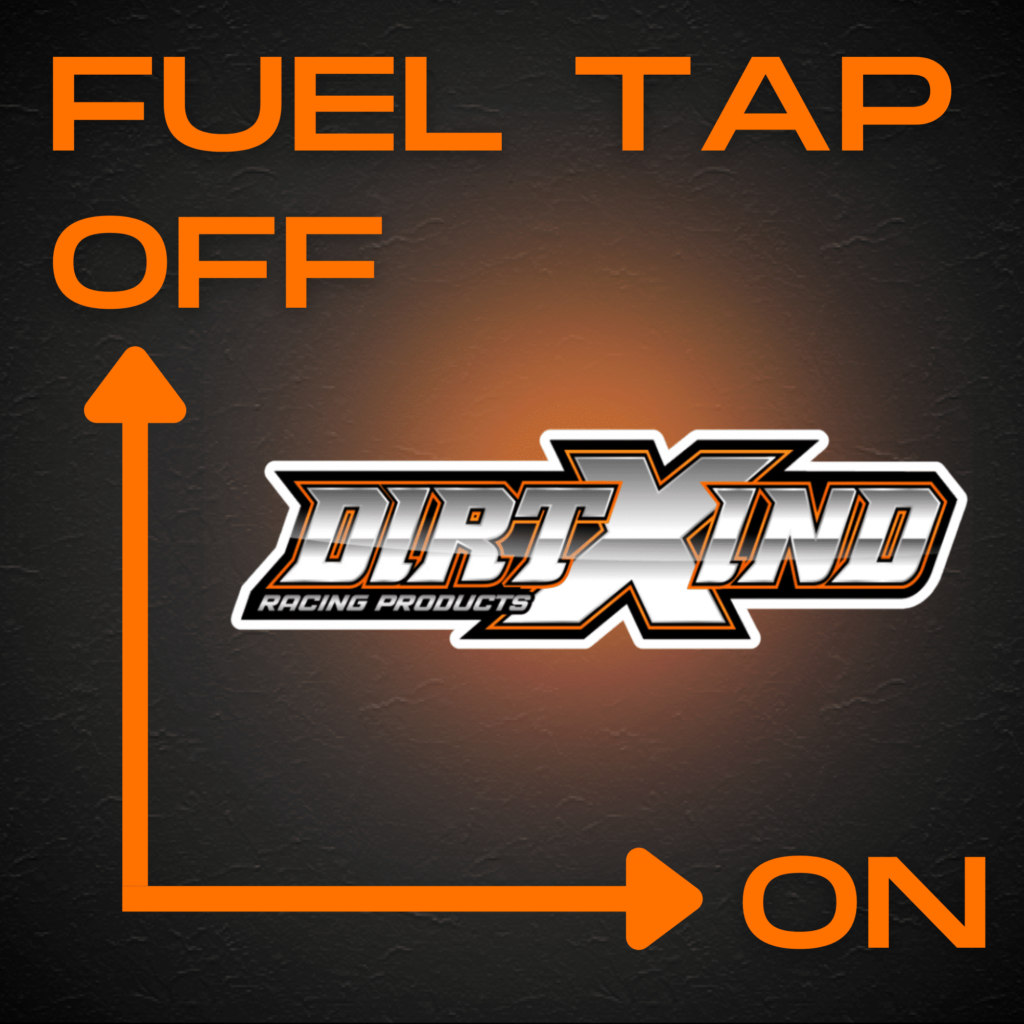 FUEL TAP ON/OFF DECAL | Parr Motorsports